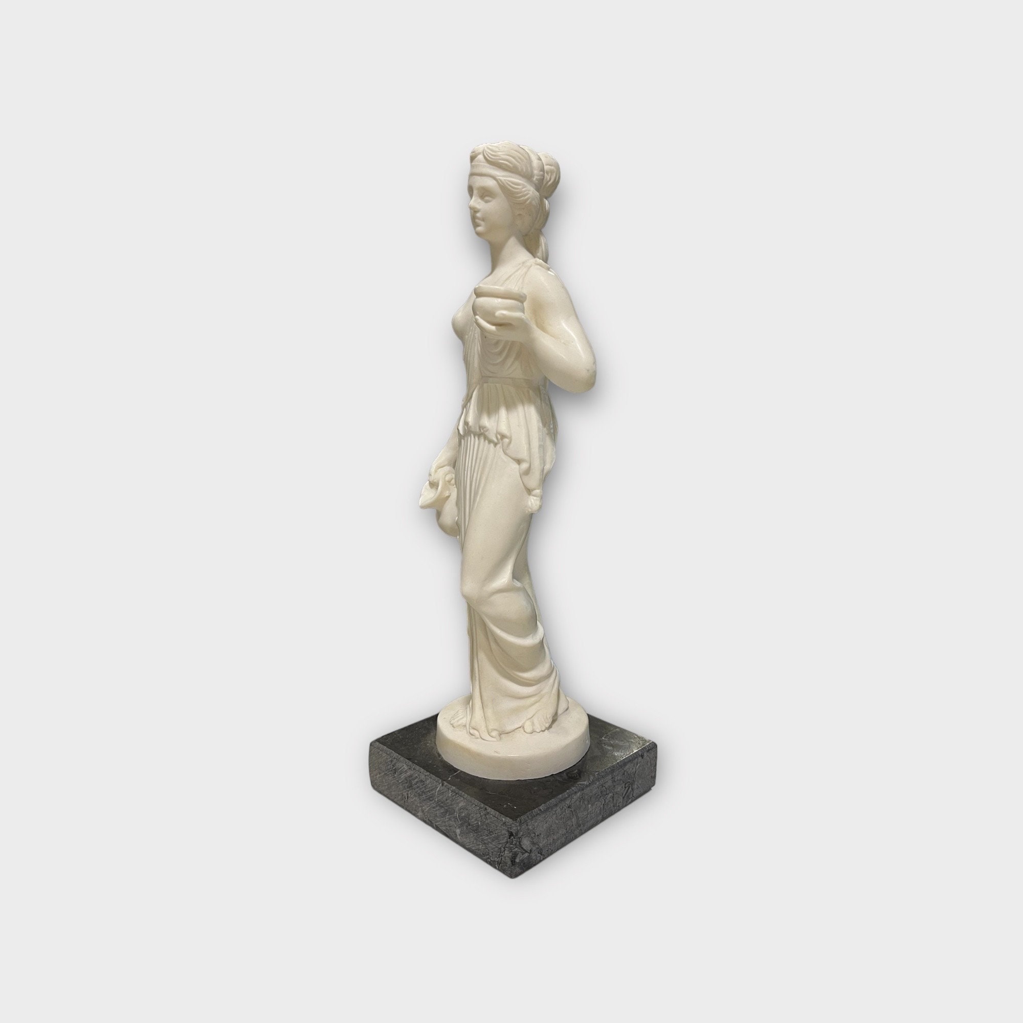 Vintage Greek Goddess Hebe Reproduction Sculpture by Luigi Toni P.A.T ...