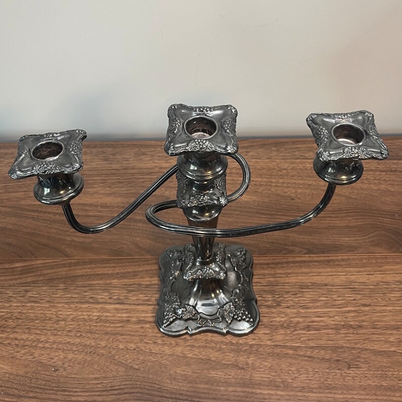 Antique Silverplate Twisted Arm Candelabra, EP Lead, Benedict Proctor ...
