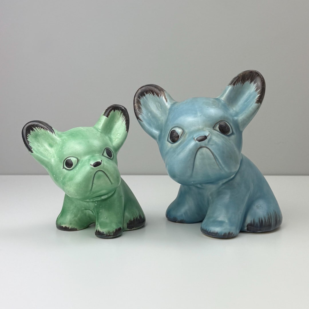 Vintage BYNGO French Bulldog Figurines by Sylvac, English Pottery, Made ...