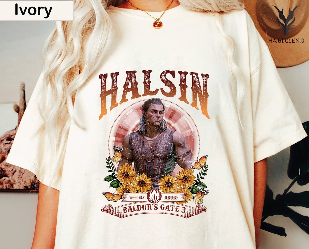 Druid Halsin Retro Boho Comfort Colors Tshirt, Baldur's Gate 3 Merch ...