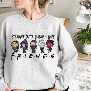 Chibi BG3 Friends Adventure Comfort Colors Tshirt, Baldur's Gate 3 ...