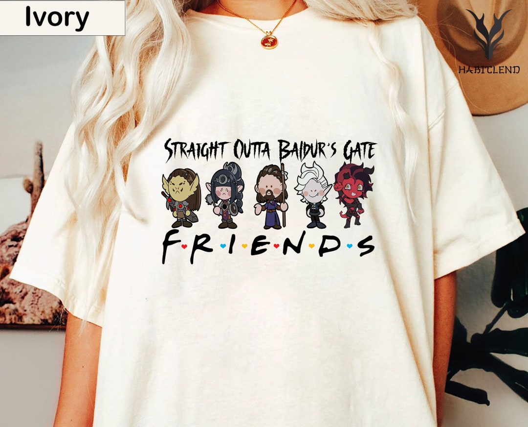 Chibi BG3 Friends Adventure Comfort Colors Tshirt, Baldur's Gate 3 ...