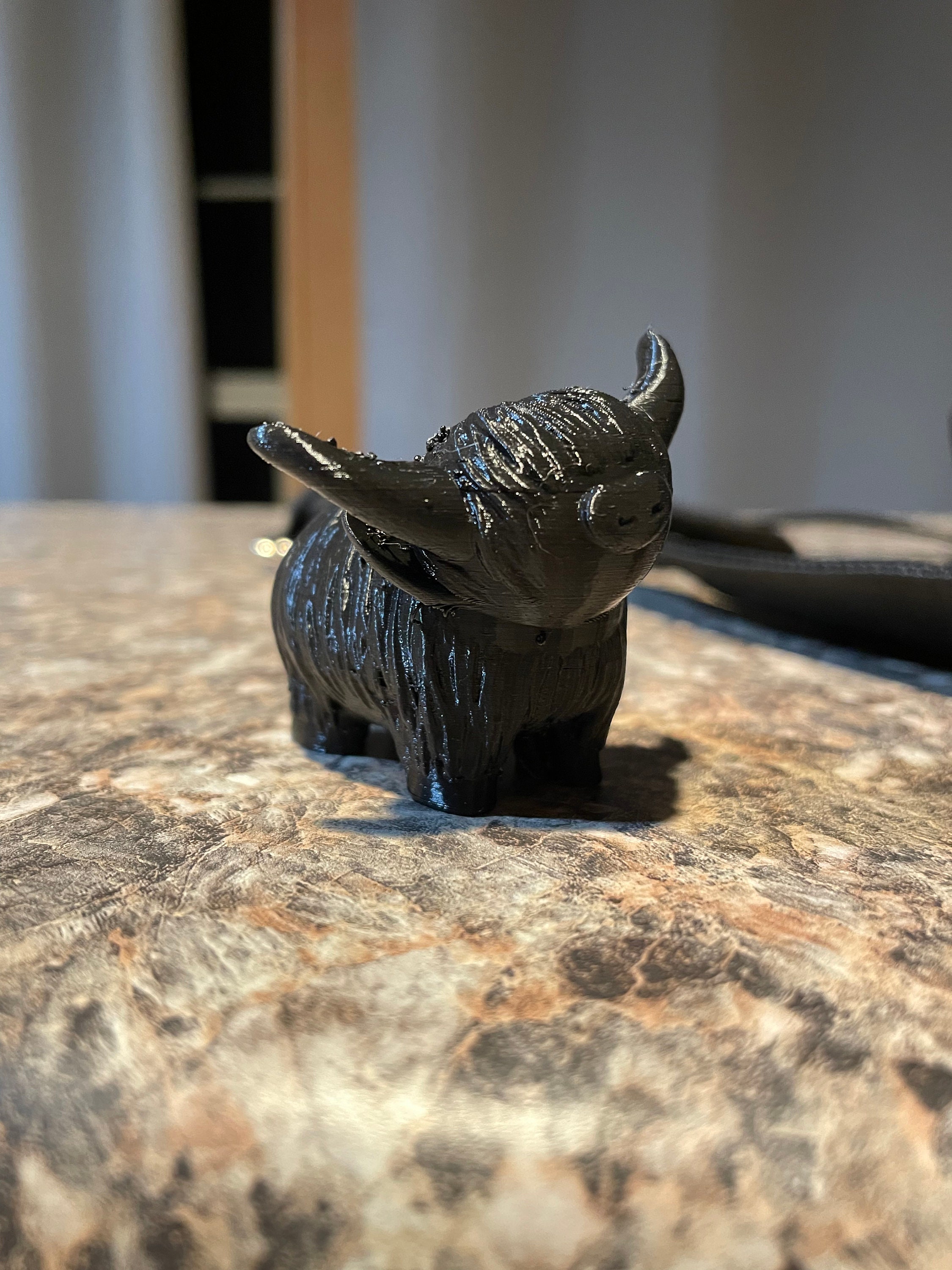Mini Highland Cow 3D Printed Color Options - Etsy