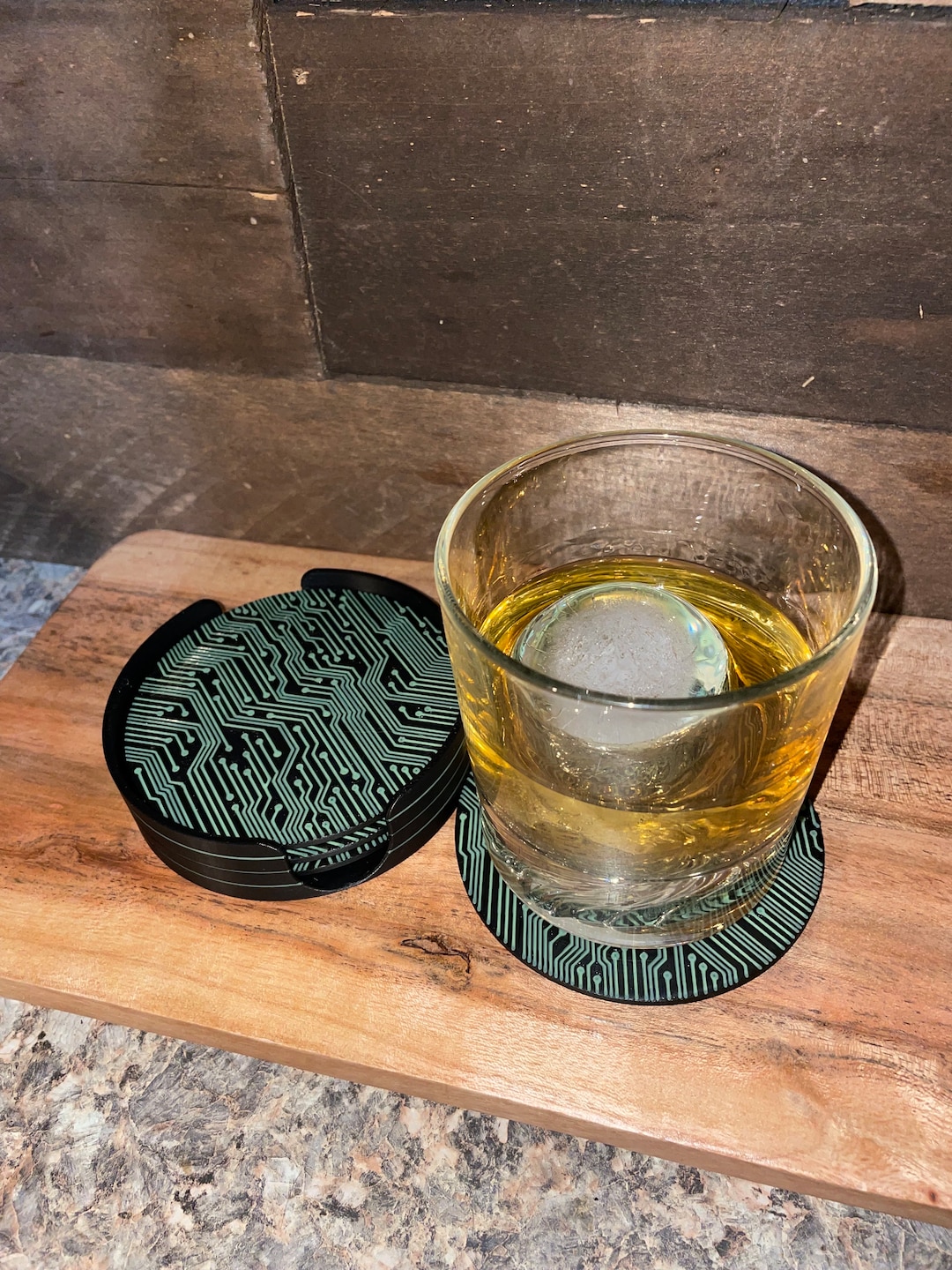 3D Printed Circuit Board Coaster Set – Geeky Tech Decor – Set of 4 ...