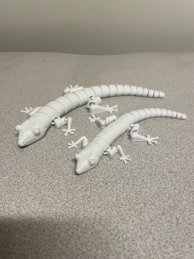 3D Printed Articulated Gecko Fidget Toy | Flexible Lizard Desk ...