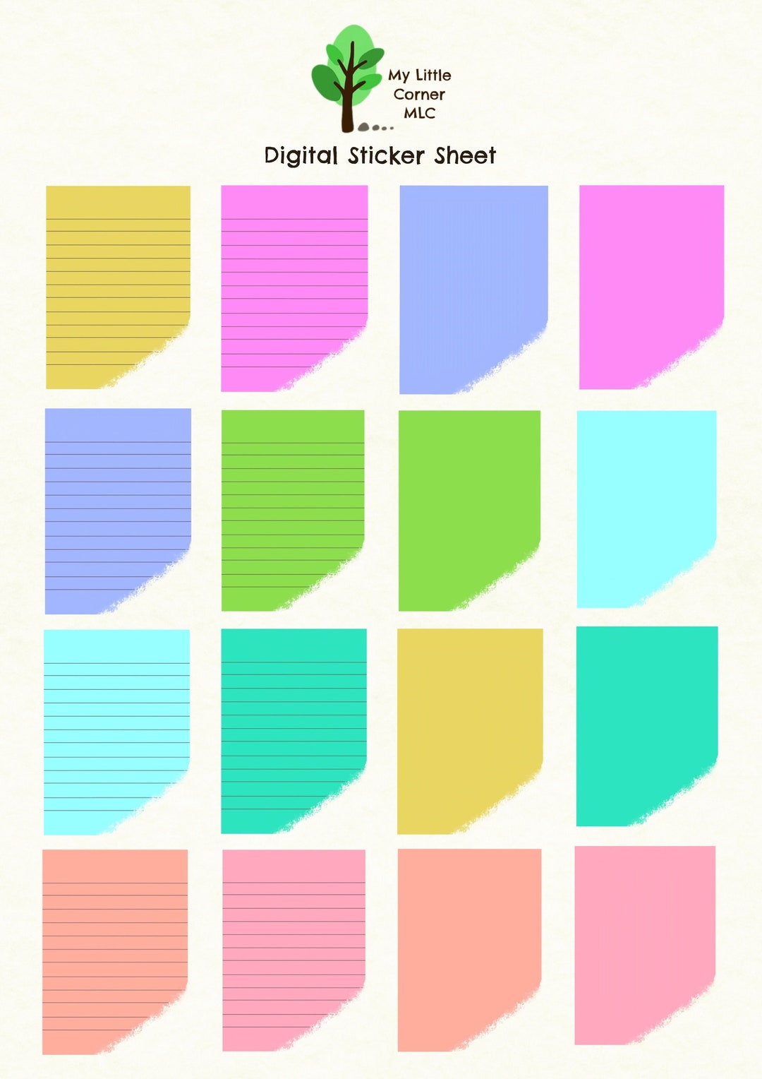 Instant Download - Digital Notepad Widget Stickers Pack for ...