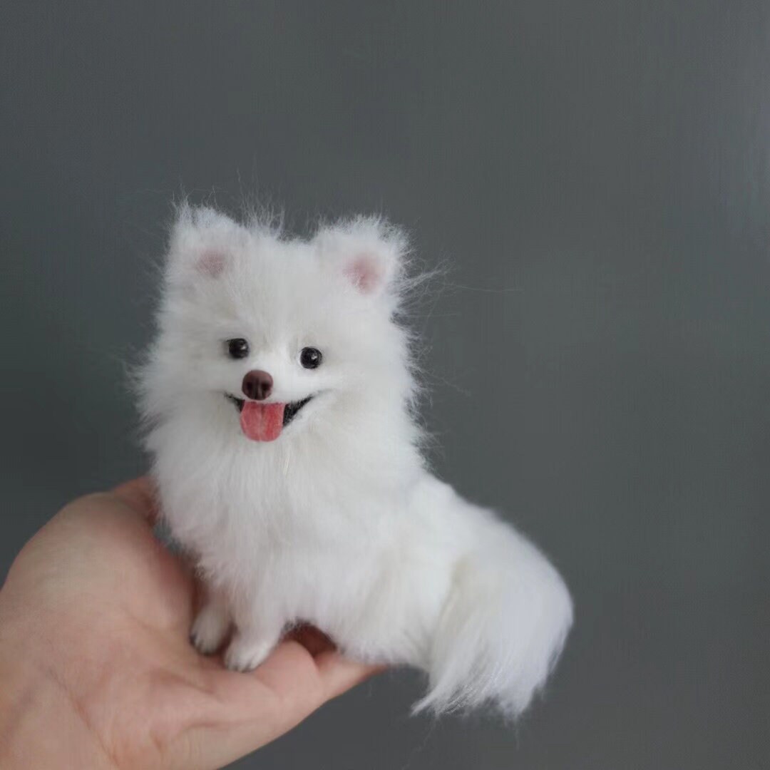 Needle Felted Dog-felt Animal Sculpture,needle Felted Dog,felt Dog ...