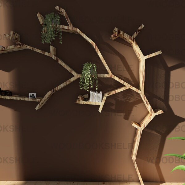 Tree Bookshelf - Etsy
