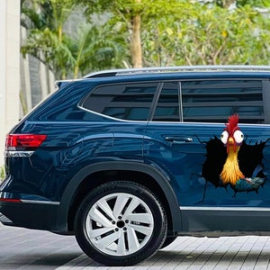 Funny Chickens Window Decal Chicken Car Sticker Funny Rooster - Etsy