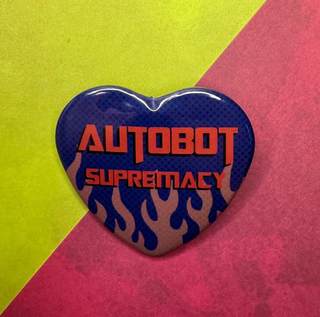 Alien Robot Supremacy Button - Etsy