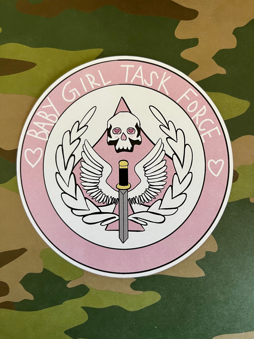 Baby Girl Task Force Sticker - Etsy