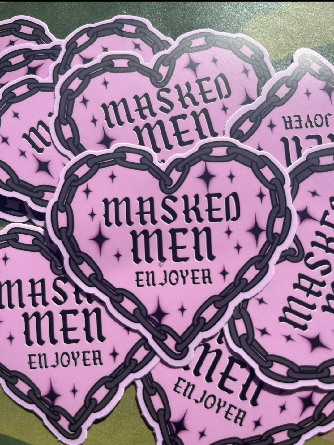 Masked Men Enjoyer Sticker - Etsy