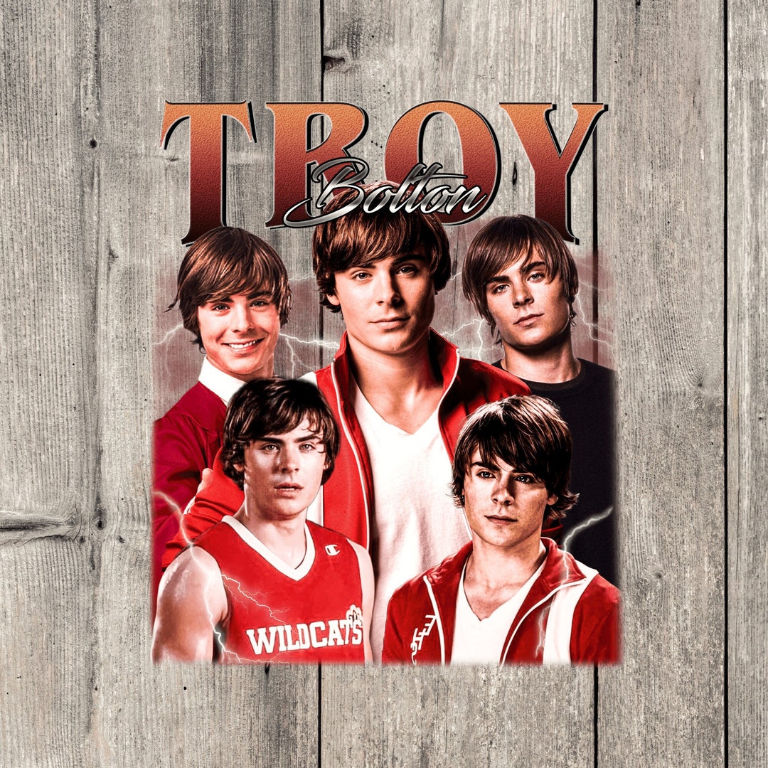 Troy Bolton PNG troy Bolton T-shirt Designl Instant Download and Ready ...