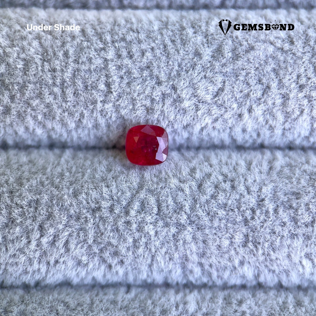 AIG Certified 0.8ct Vivid Red Ruby From Mozambique - Etsy
