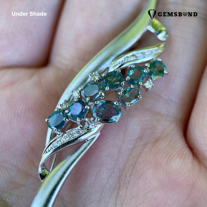 9.4gram Intense Emerald Green Brazilian Alexandrite Brooch - Etsy