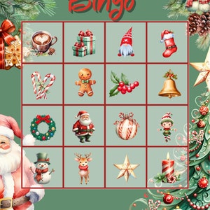 Christmas Bingo Cards 20 Different Christmas Bingo Cards. Playing ...