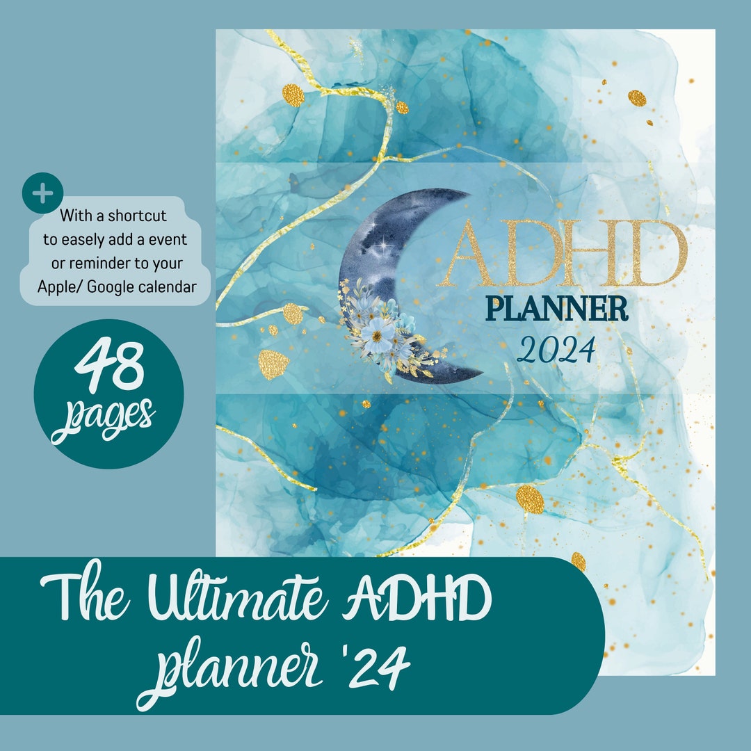 The Ultimate ADHD Planner 2024, Digital ADHD Planner, Digital Planner ...