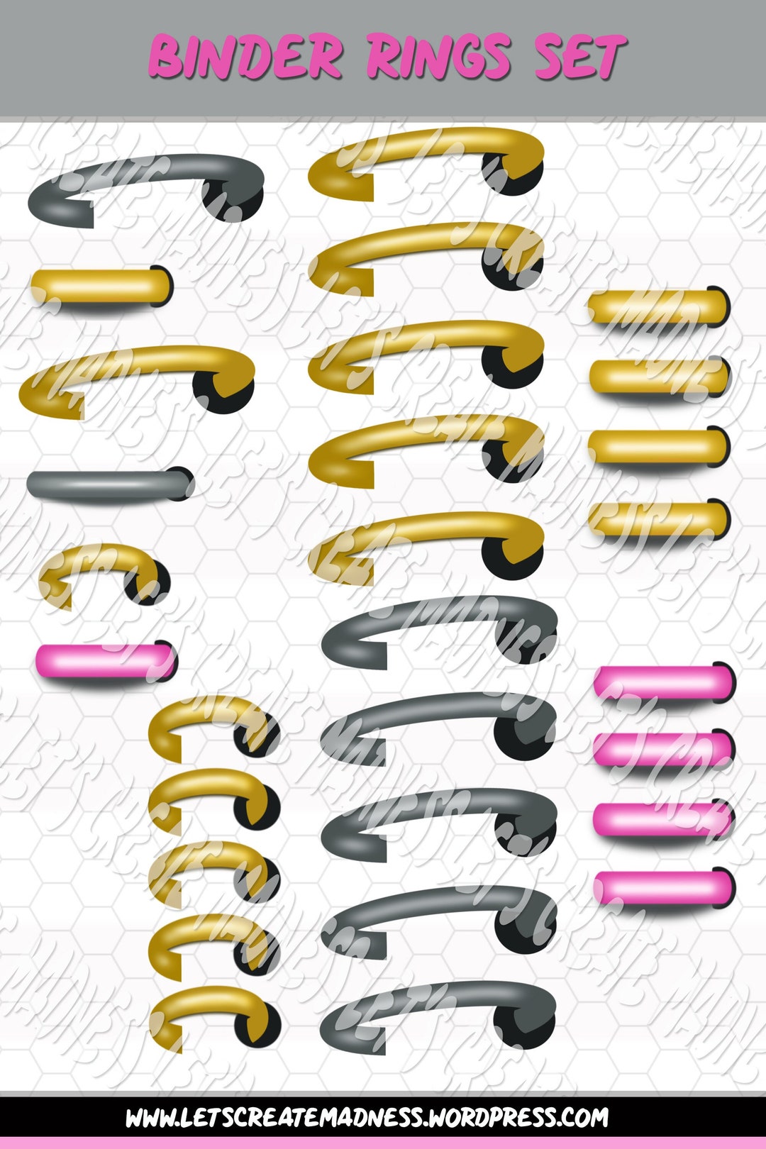 Digital Binder Rings Png Sticker for Planner Binder Ring for Digital ...