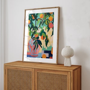 Orange Tree Abstract Poster Henri Matisse Inspired Art, Unique Gift for ...