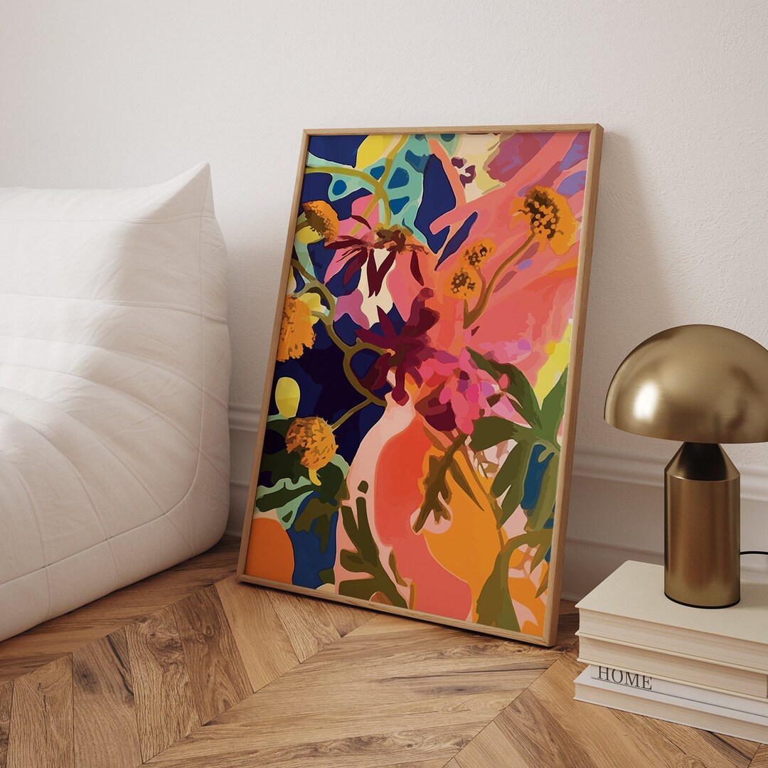 Flowers Abstract Painting Henri Matisse Inspired Impressionism, Nature ...