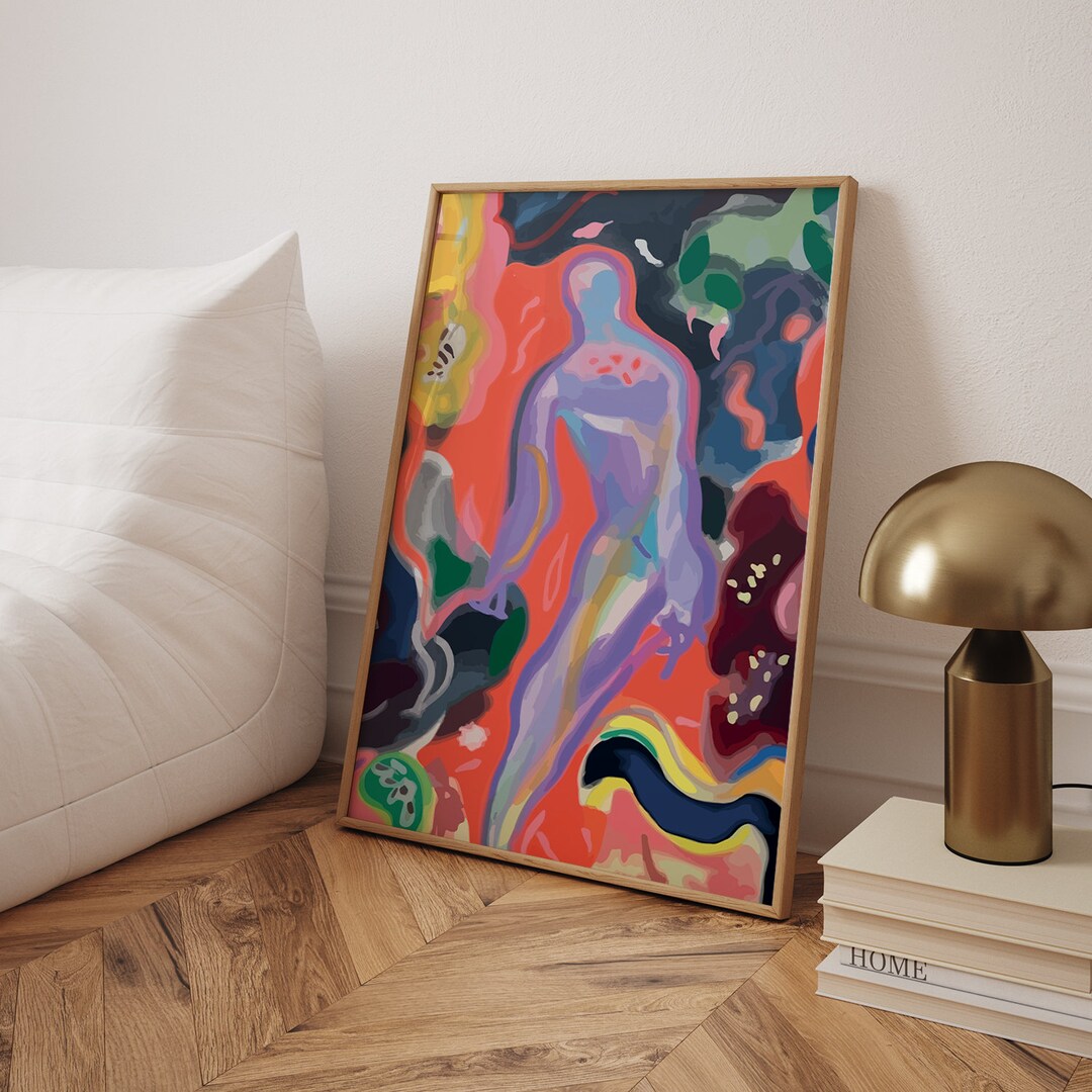 Contemporary Impressionist Art Print - Faceless Portrait Inspired by ...