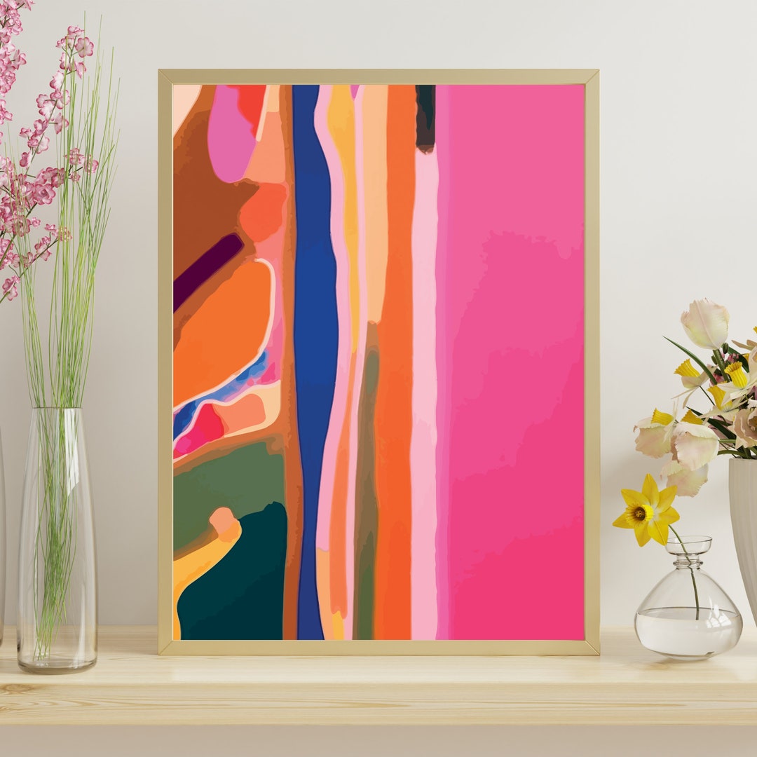 Geometric Abstract Wall Art Digital Download Colorful Art Print ...