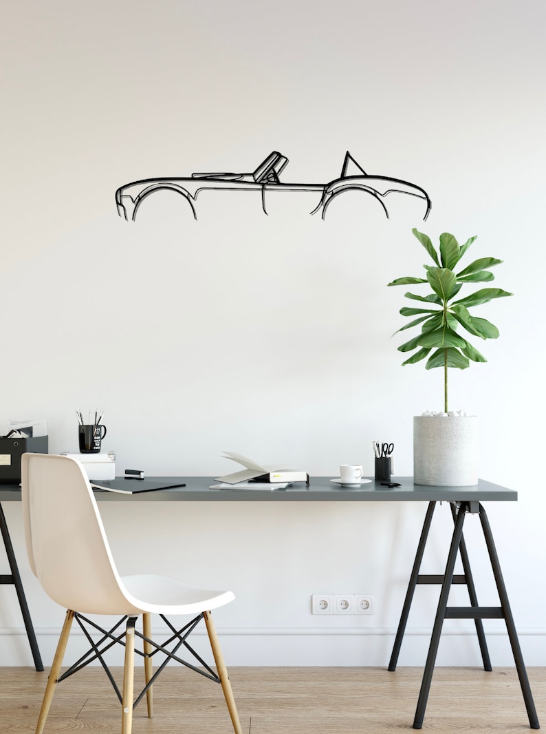 Cobra 427 Silhouette Car Metal Wall Art: Garage Decor - Etsy