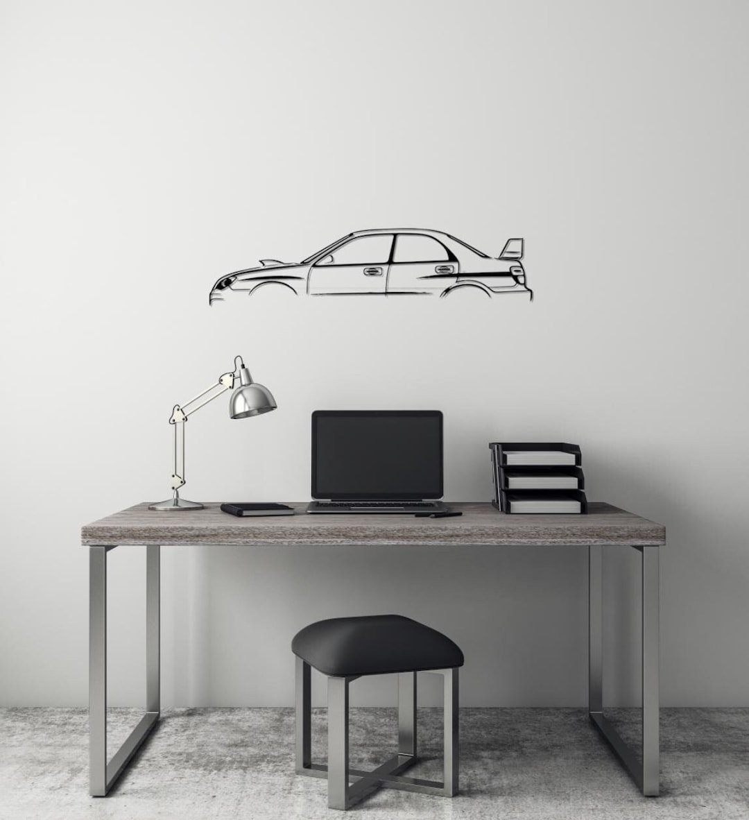 Subaru Impreza Metal Car Wall Art: Garage Decor, Automotive Sign - Etsy