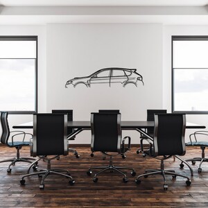 Impreza WRX STI GR Silhouette Car Metal Wall Art, Subaru Garage Wall ...