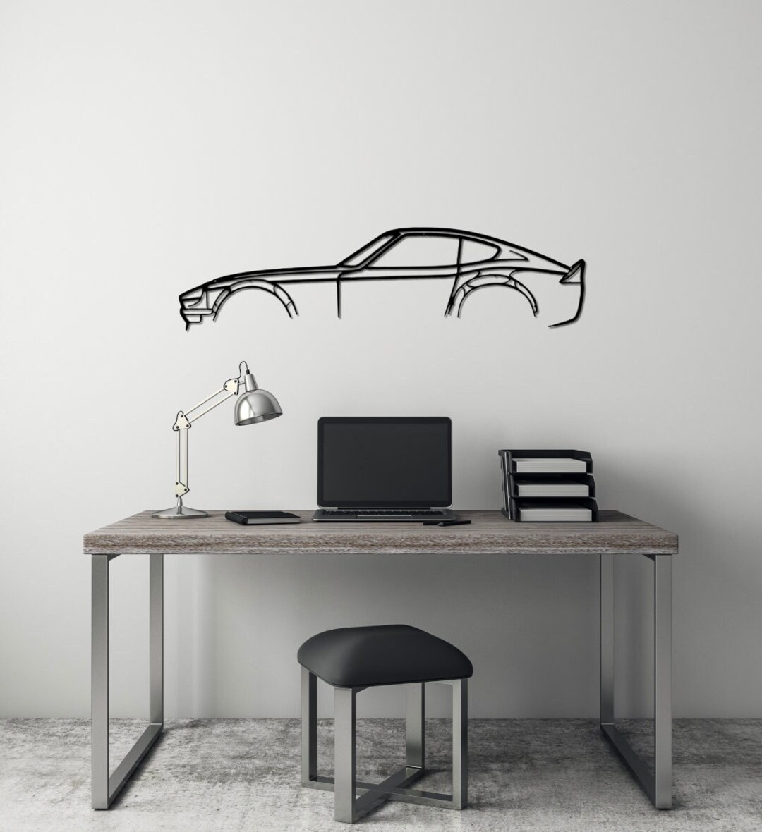 240z 280z JDM Classic Silhouette Metal Car Wall Art, Car Garage Wall ...