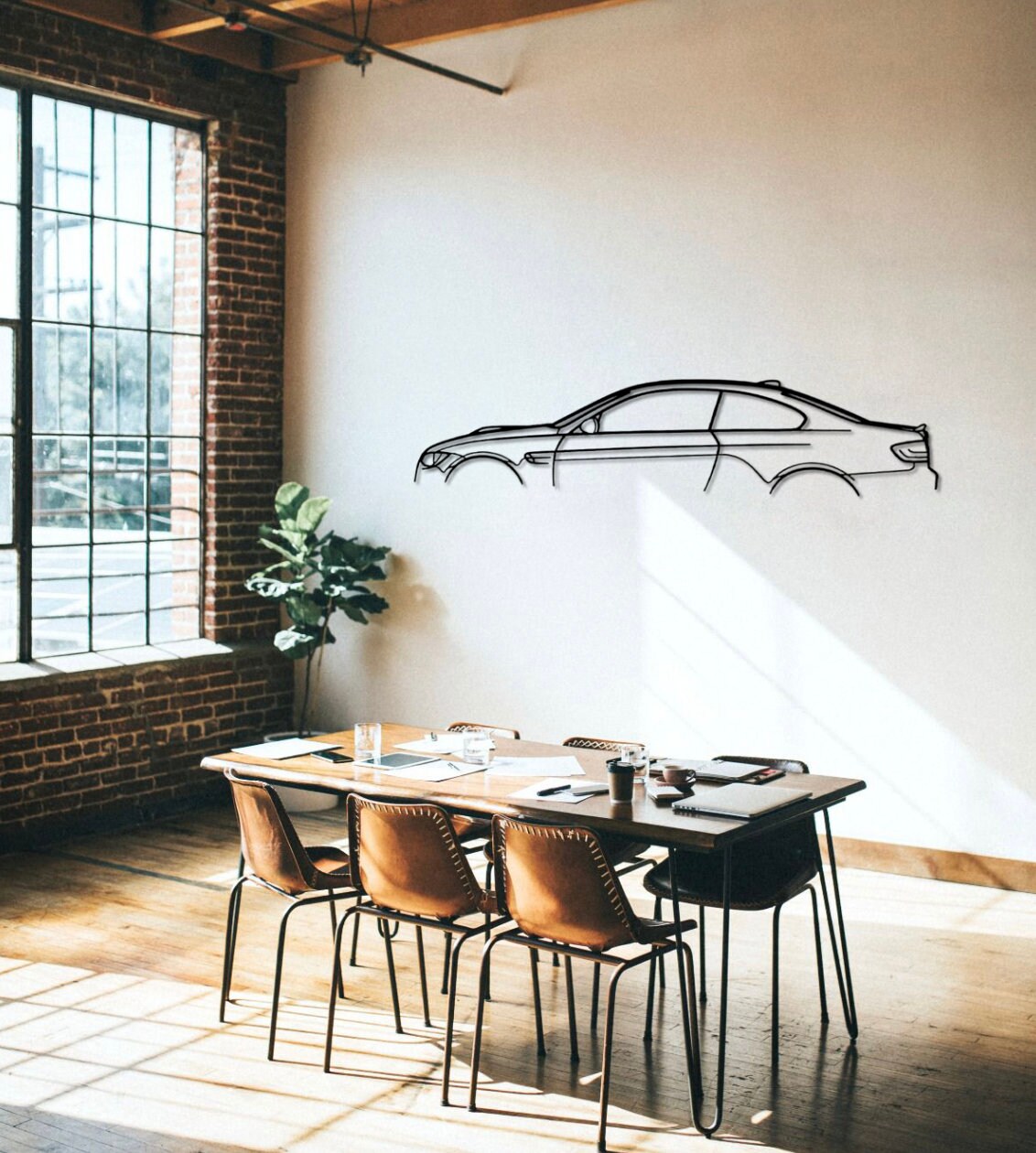E92 M3 Silhouette Metal Car Wall Art: Garage Decor - Etsy