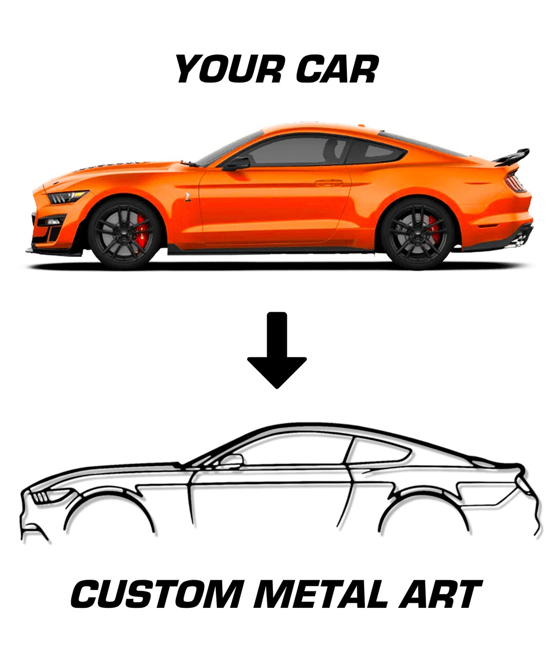 Custom Car Metal Wall Art, Personalized Car Design, Decor of Car, Gift ...