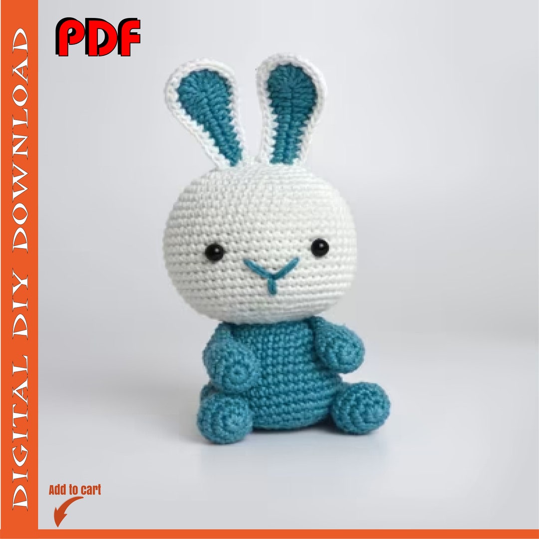 Glowing Bunny in Circulo CROCHET PATTERN / Amigurumi Heart - Etsy