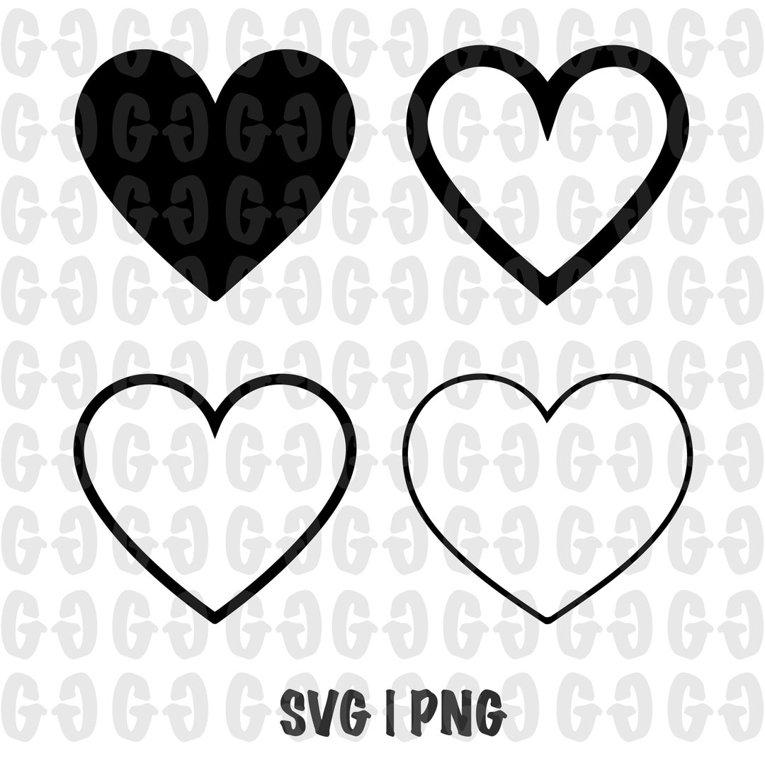 Hearts Svg Bundle Heart Outline Svg Heart Cut Files Heart Clipart