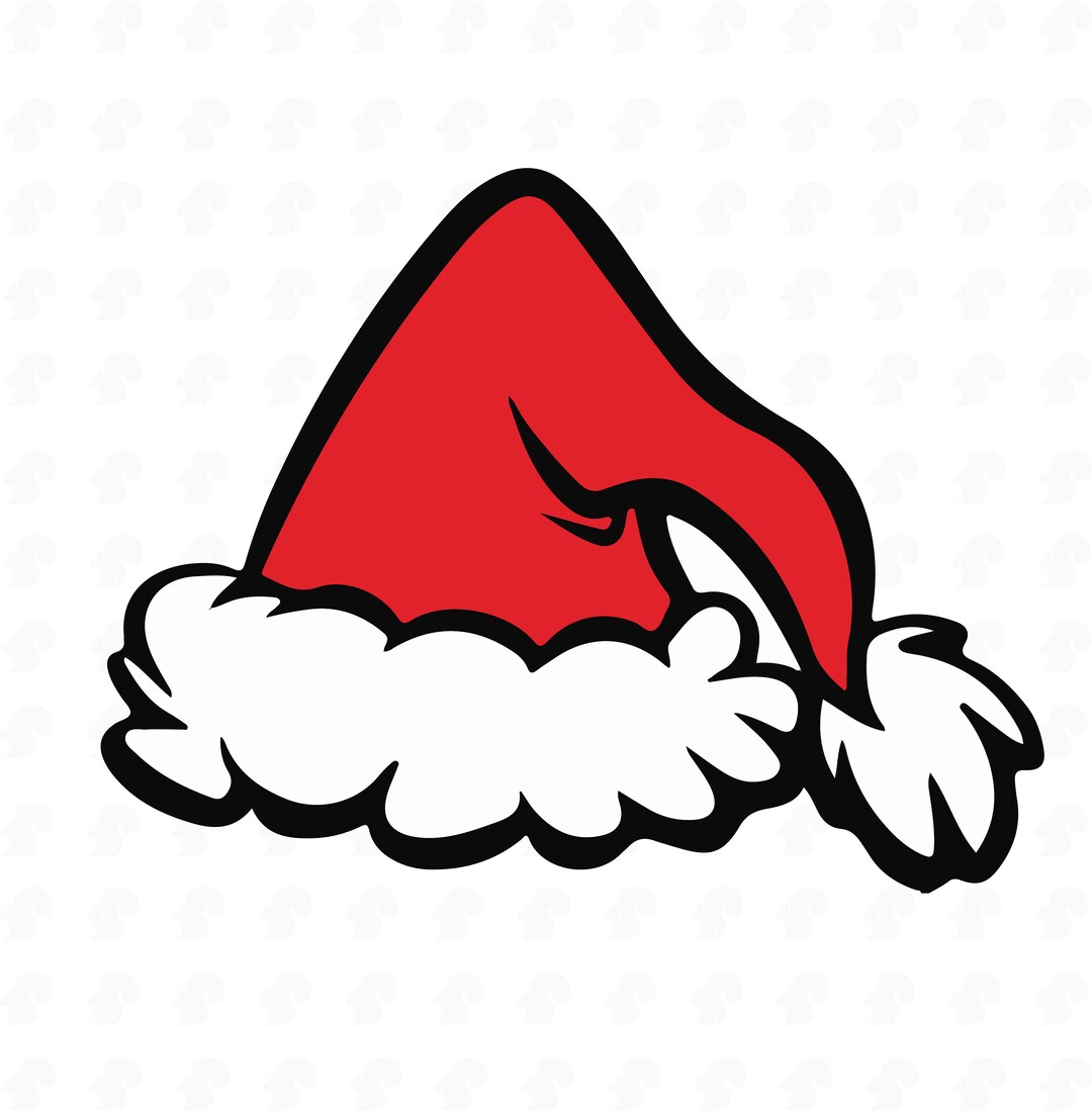 Santa Hat SVG Cristmas Hat Layered Cut File Christmas SVG Xmas Clipart ...
