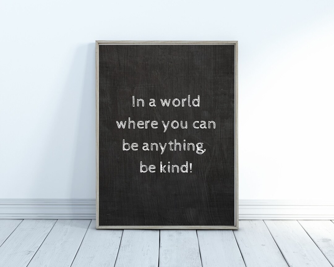 Be Kind Wall Poster, Classroom Wall Decor, Classroom Poster ...
