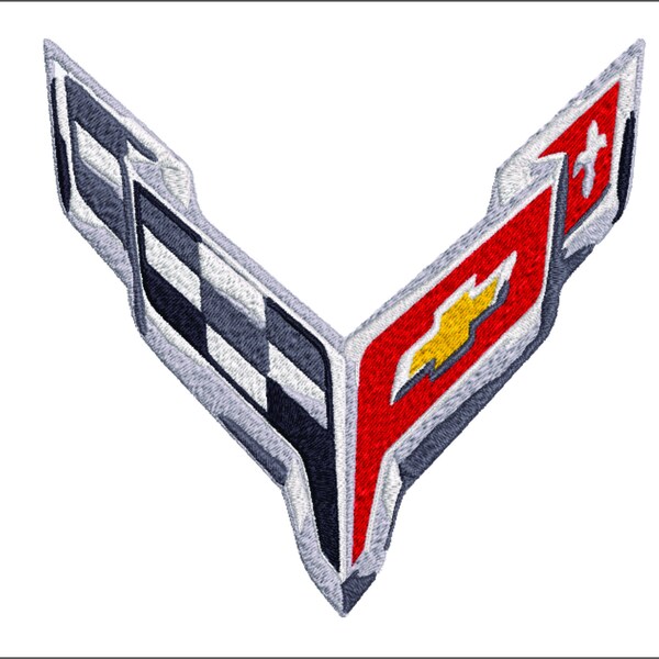 Corvette C8 Embroidery Logo - Etsy Ireland