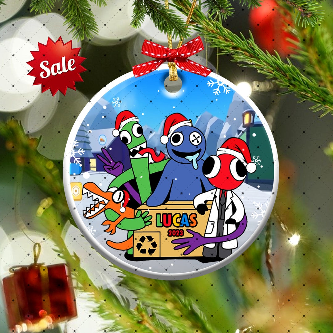 Rainbow Friends Christmas Ornament Custom Rainbow Friends - Etsy