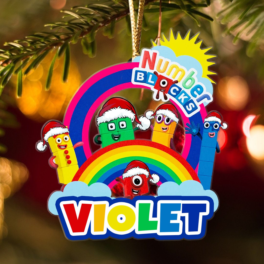 Personalized Numberblocks Ornament Numberblocks Christmas - Etsy