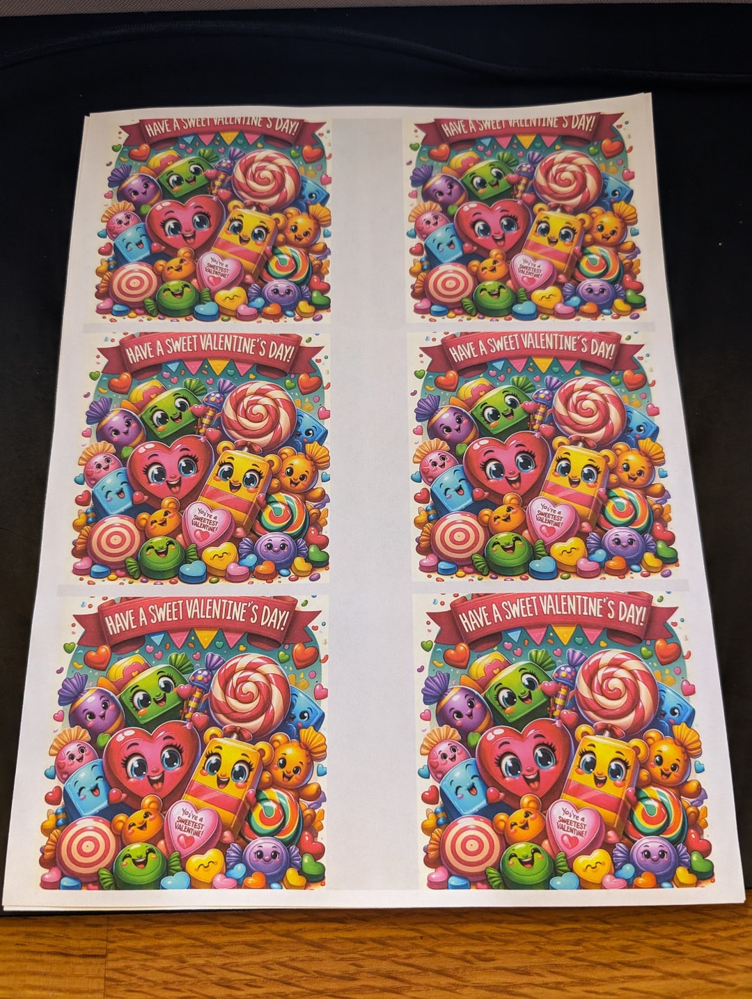 Kids Valentine's Day Card Candy Pun Print at Home - Etsy