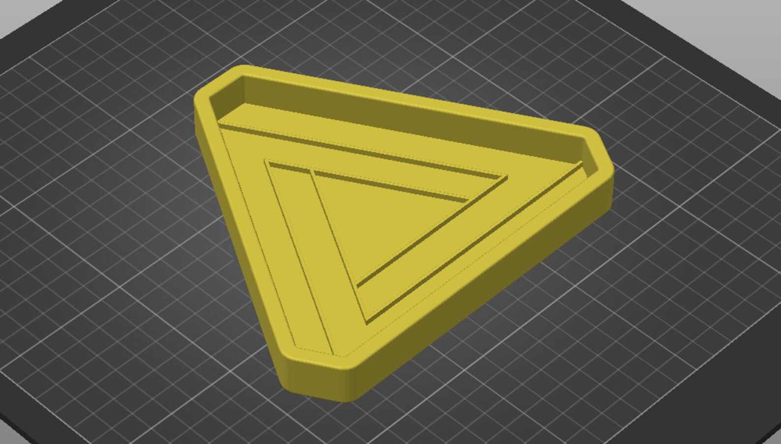 Optical Illusion Triangle Trinket Dish STL File Digital Download 5 ...