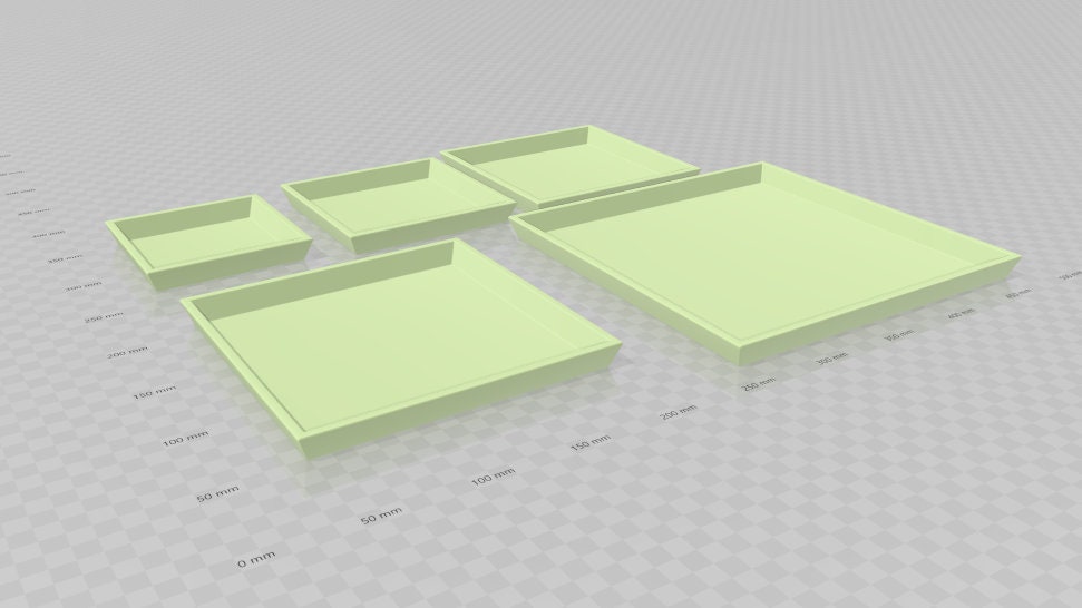 Square Trinket Dish STL File Digital Download 5 Sizes - Etsy