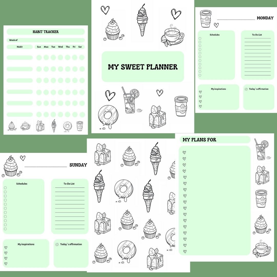 Printable Planner My Sweet Planner - Etsy