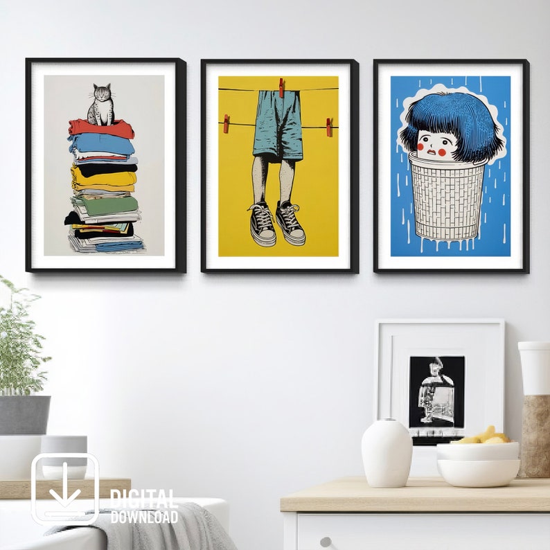 Laundry Room Funny Printable Set of 3 for Utility Room Poster Wall ...