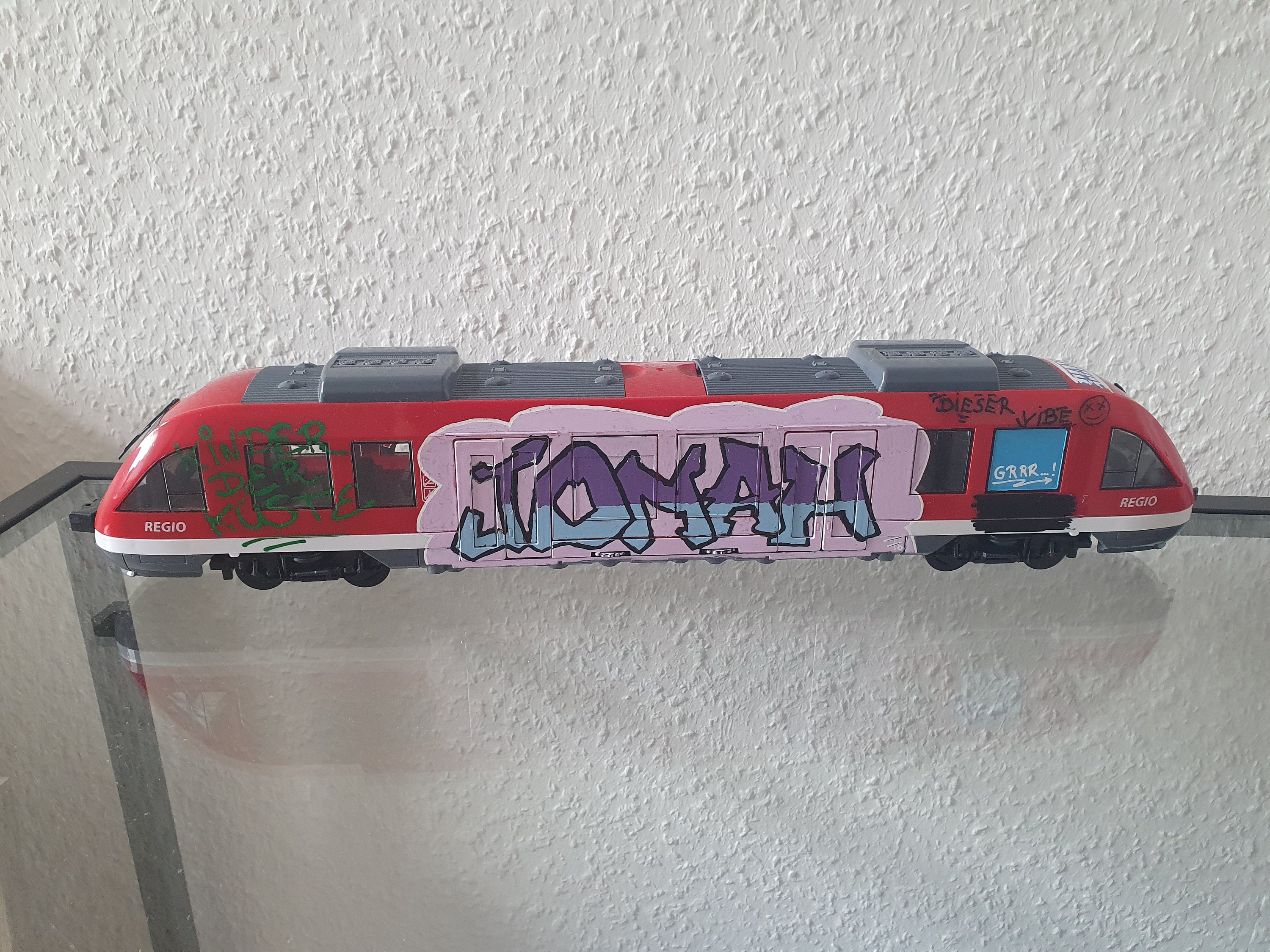 Personalized Car/train Graffiti Custom Painted Model Train - Etsy