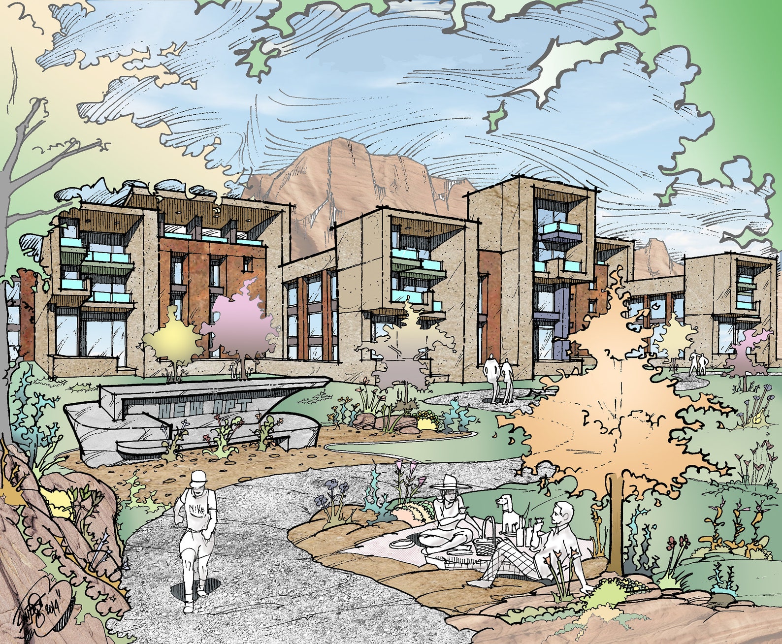 Architecture Design and Drawing—“island Resort Concept” - Etsy