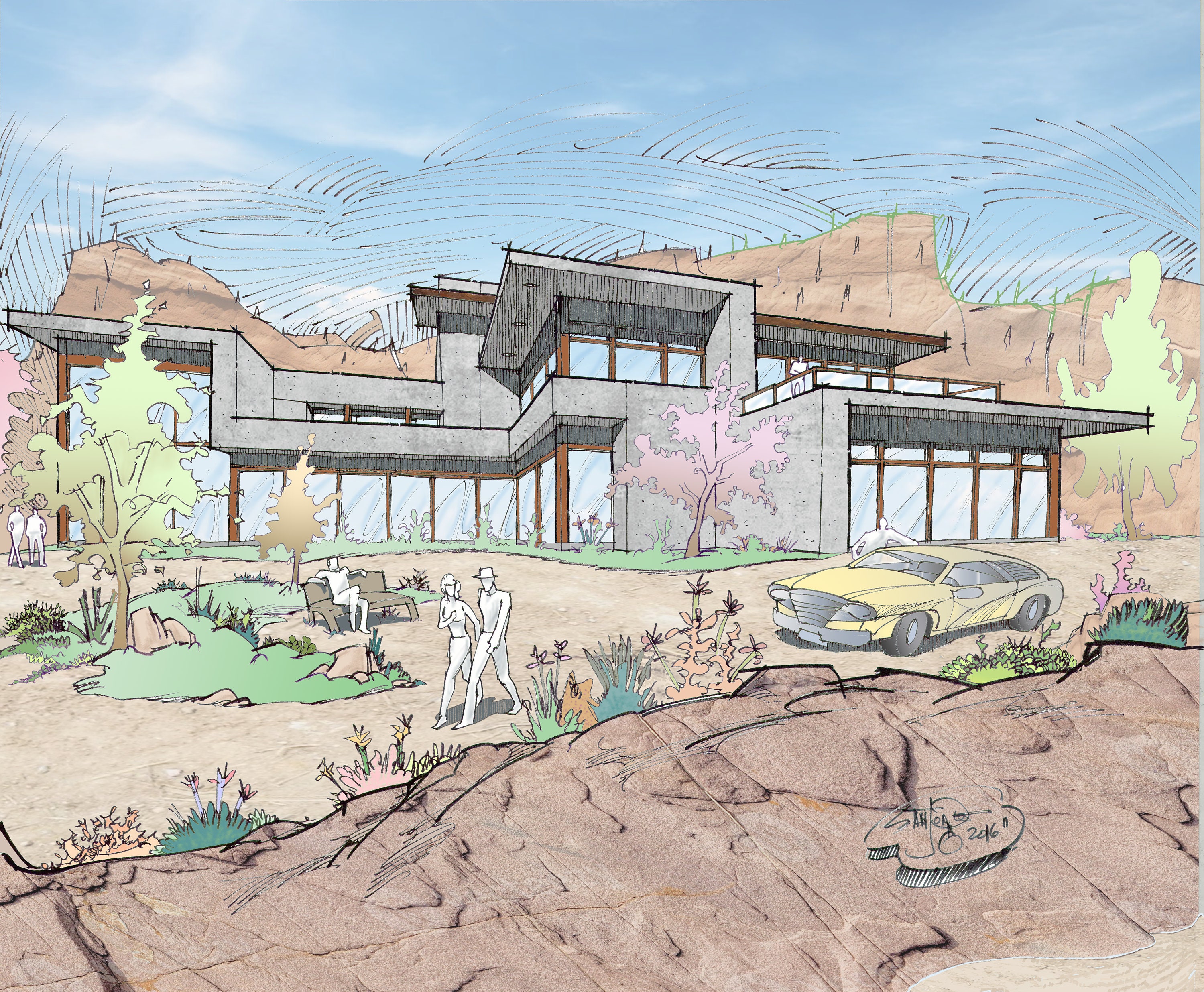 Architecture Design and Drawing—“island Resort Concept” - Etsy