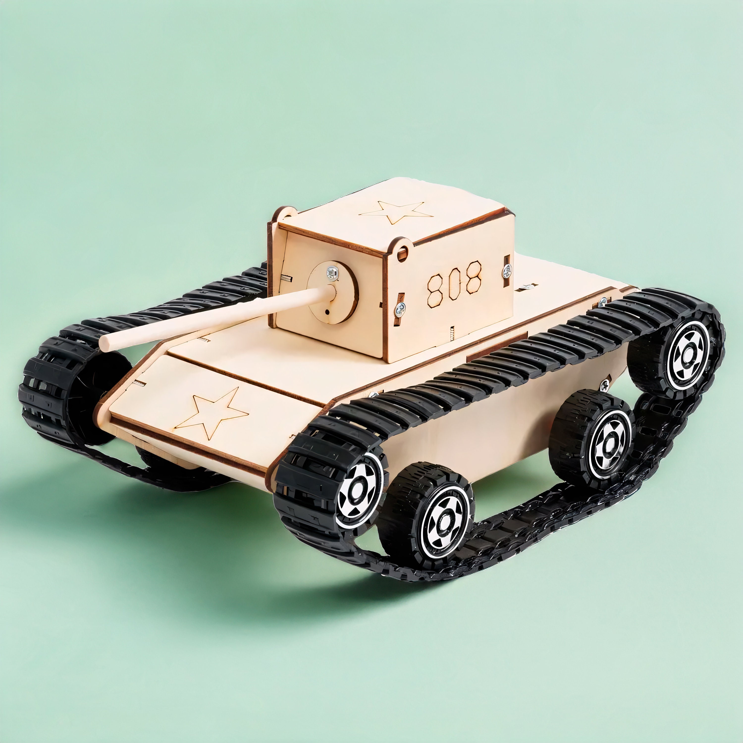 Wooden Radio Controlled Tank Kit: Educational STEM Toy for Kids ...