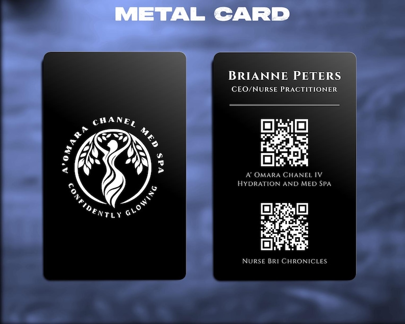 Custom Membership Card Metal QR Code Personalized Gym Member Access ...