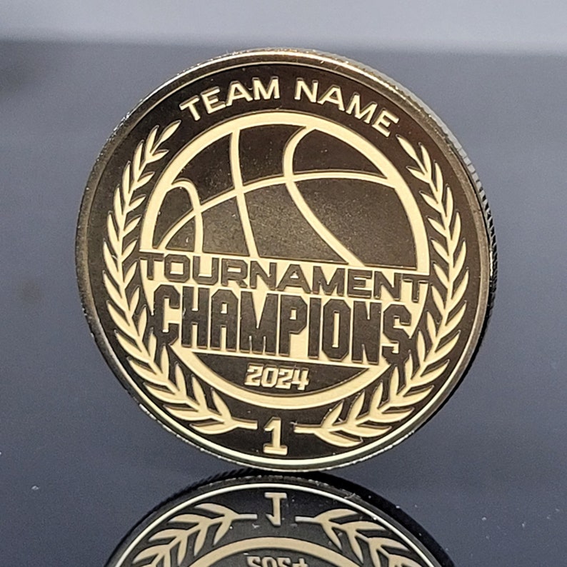 Basketball Championship Awards Coin Gold Custom Champion Trophy Chip ...